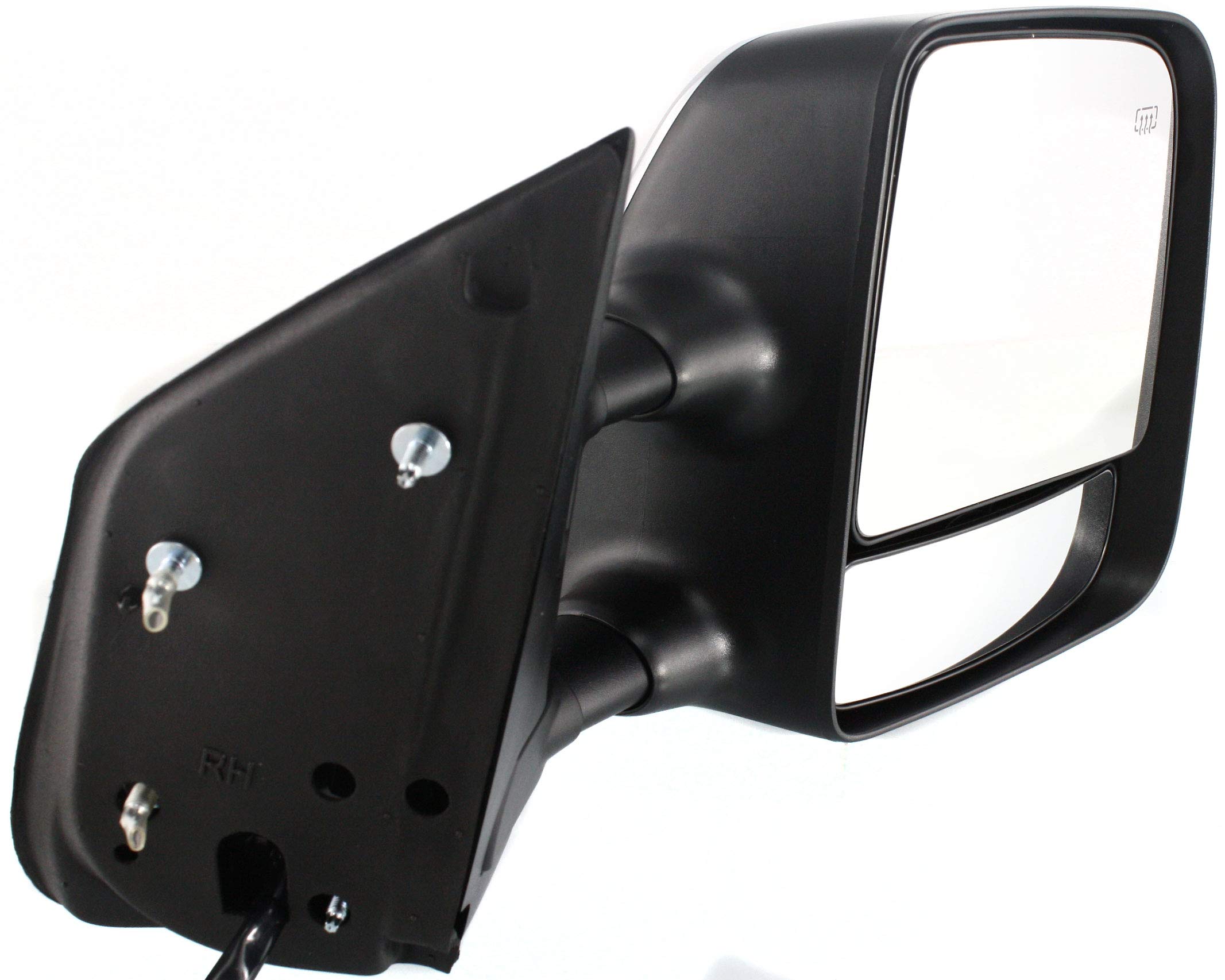Kool Vue Driver & Passenger Side Power Heated Towing Mirrors for Nissan Titan 2004-2015 With Memory Chrome With Towing Package