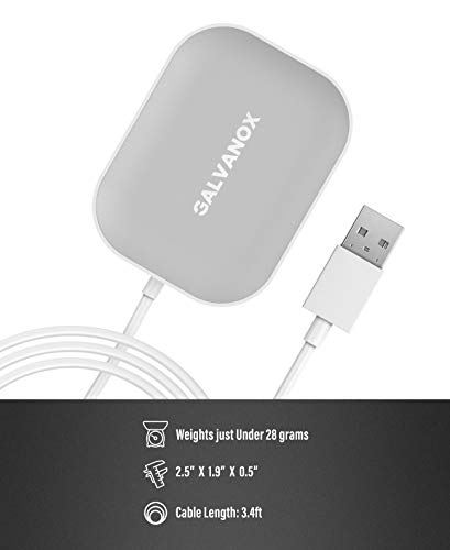 Galvanox Airpods Pro Charger - Wireless Charging Station for Apple Airpod Pro (Grey)