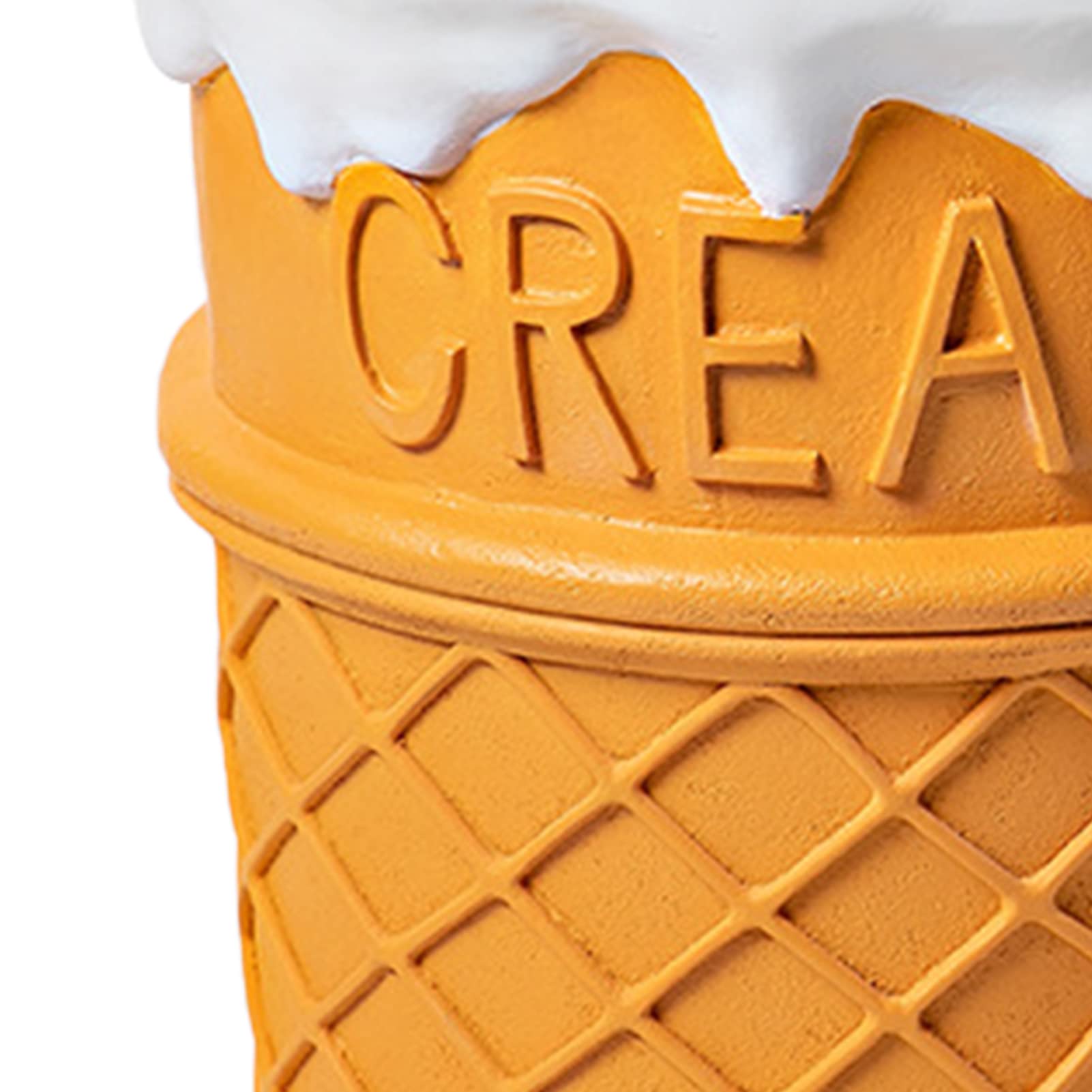 MEUMITY Simulated Food Stool, Fun Lightweight Food Shoe Changing Stool Decorative for Home (Ice Cream)