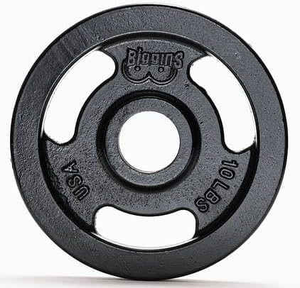 Biggins Cast Iron Olympic Weight Plate Pairs and Sets Strength Training Lifting Working Out (25, Pounds)