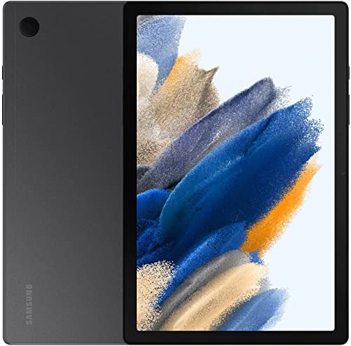 SAMSUNG 2022 Galaxy Tab A8 10.5 Inch 32GB Wi-Fi + Cellular 4G GSM Unlocked Long-Lasting Battery, Touchscreen International Tablet Bundle โ MDTec Hard Back Tri-Fold Cover Case and 64GB SD Card (Gray)