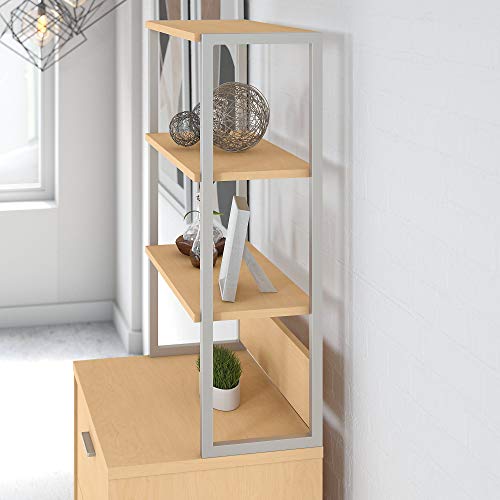 Bush Business Furniture Method Bookcase Hutch, Natural Maple
