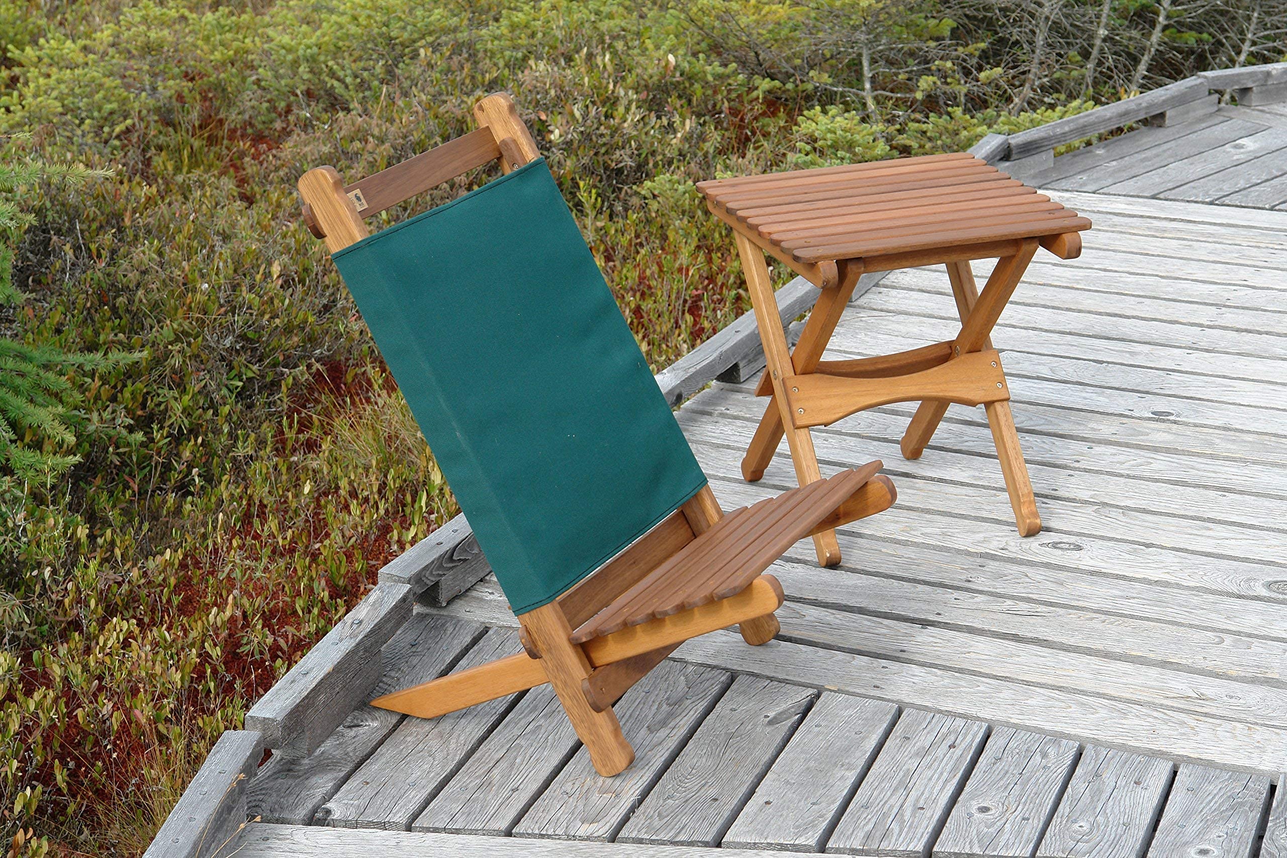 BYER OF MAINE, Pangean Lounging Bundle, Small Table and Lounging Chairs, Green