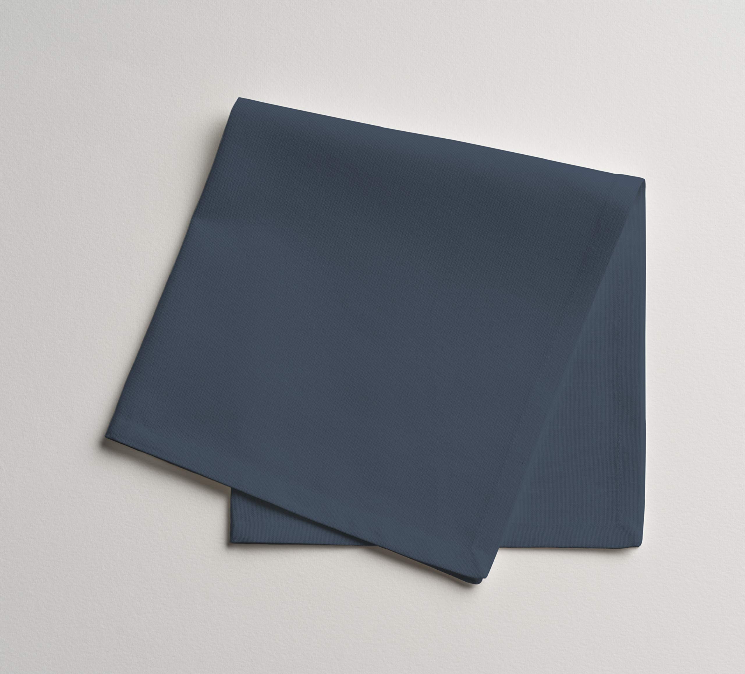 Cloth Dinner Napkins Cotton Washable Calicot 16x16 Inch Napkins Cloth|Absorbent Reusable Durable Decorative Set of 6 Table Napkins for Spring, Easter Decor,BBQ,Hotel &Outdoor Parties|Dark China Blue