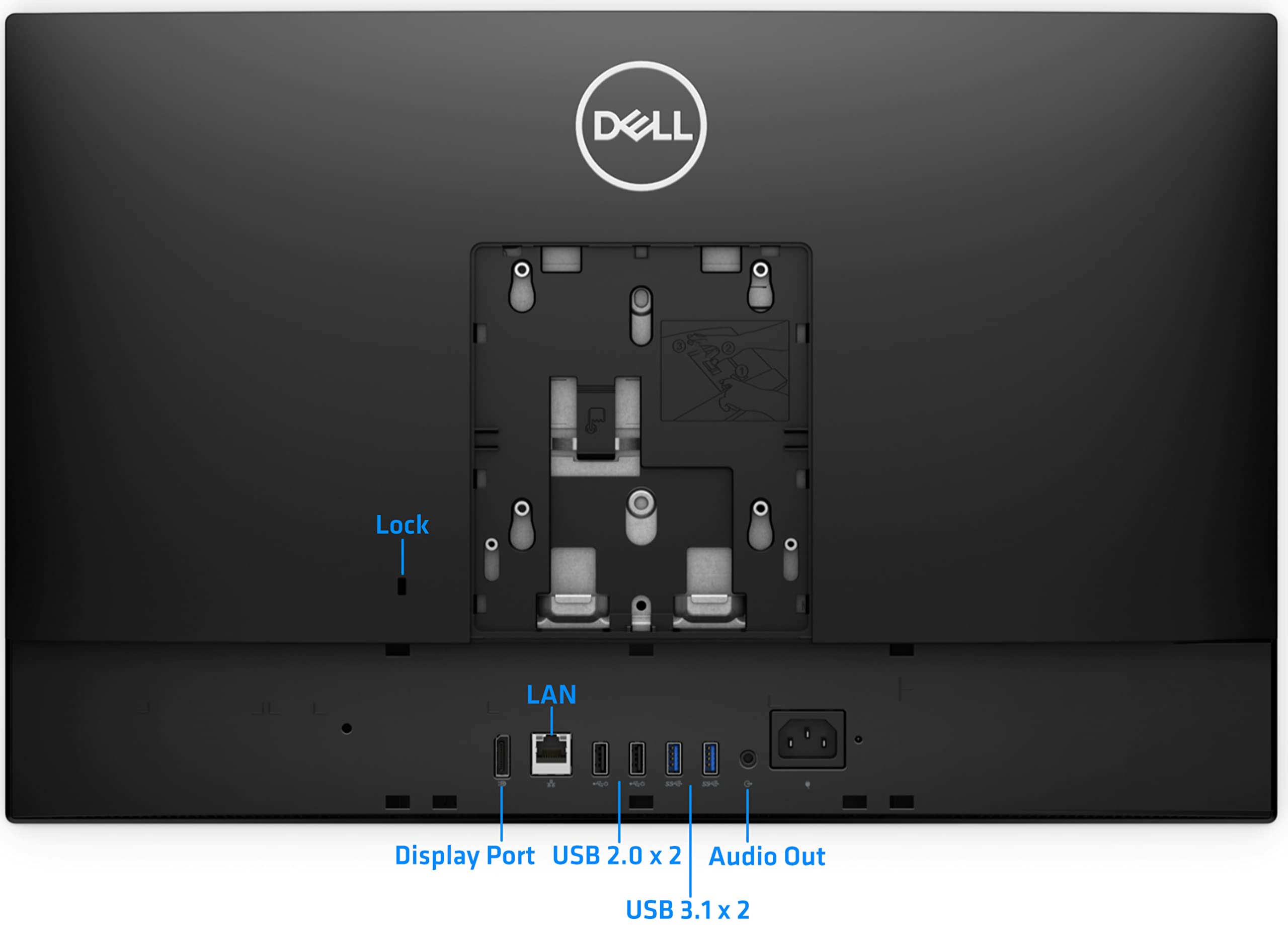 Dell OptiPlex 5490 All in One Desktop Computer, 23.8” FHD Display, i7-10700, 16GB RAM, 1TB NVMe SSD, External Webcam, HDMI, Display Port, SD-Card, USB C, Wi-Fi, BT - Windows 11 Pro (Renewed)