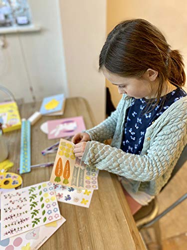 Talking Tables Easter Mask Making Craft Kit for Kids - Pack of 6 | Children Art Supplies, Fun Activities, Decorate for an Egg Hunt, Parade, Creative Gift (TSBUNNY-Masks)
