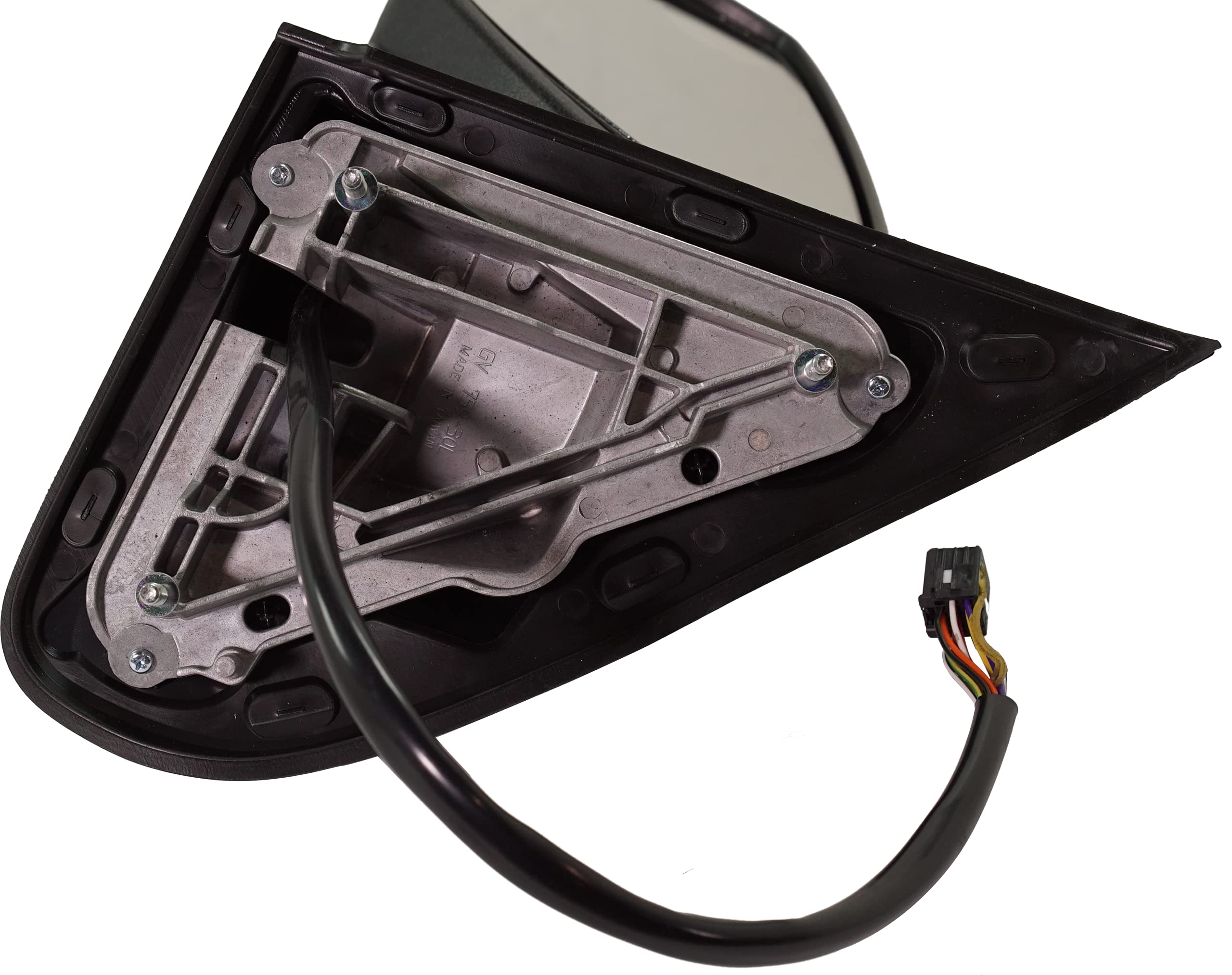 Kool Vue Driver Side Power Heated Mirror for Chevrolet Silverado 1500 GMC Sierra 1500 2014-2018 Power Fold With Signal Light, Memory & Puddle Lamp; Without Blind Spot Monitor Textured
