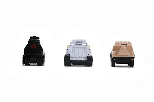 G.I. Joe 1.65" Nano 3-Pack Die-cast Cars, Toys for Kids and Adults