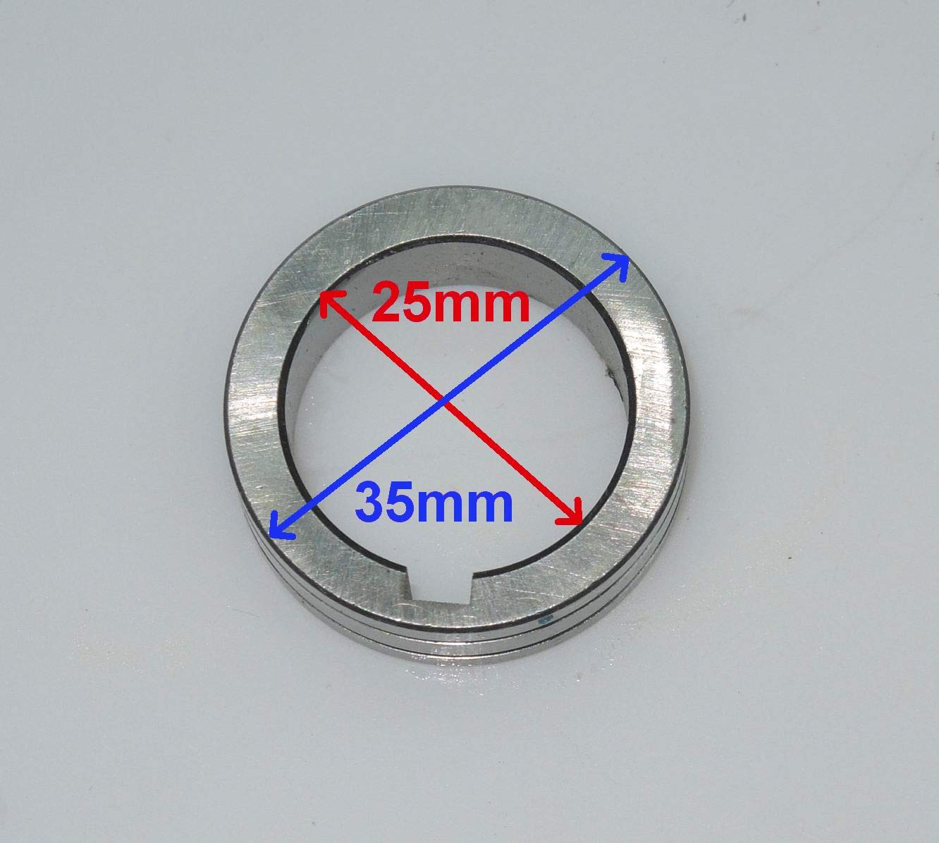 CHNsalescom European Style Mig Welder Wire Feed Drive Roller Roll Parts OD35mm ID25mm WI8mm (U-Groove .045"-1/16" )