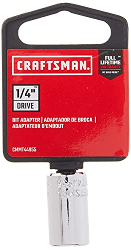 CRAFTSMAN Socket, 1/4-Inch Drive Bit Adapter (CMMT44955)