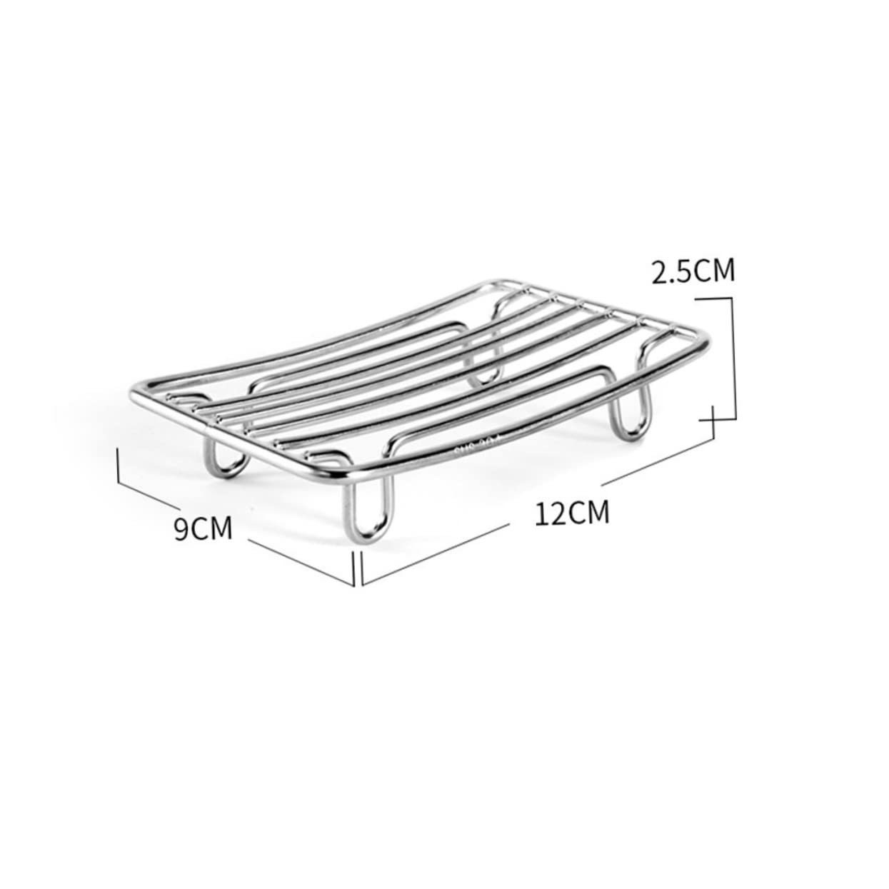 Cabilock 3 Pcs Stainless Steel Tray Sink Soap Holder Sink Tray Stainless Steel Soap Rack Drain Soap Rack Bathroom Shelf Soap Dish Holder Soap Dispenser Household