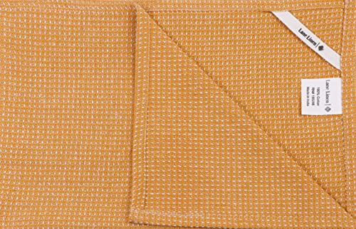 LANE LINEN Kitchen Towels Set - Pack of 6 Cotton Dish Towels for Drying Dishes, 18βx 28β, Kitchen Hand Towels, Tea Towels, Premium Dish Towels for Kitchen, Quick Drying Kitchen Towel Set - Yellow