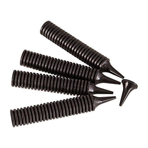Disposable Ear Specula for KaWe EUROLIGHT C10, EUROLIGHT C30 AND COMBILIGHT C10 Otoscopes, 2.5 mm, Black, 100 Count