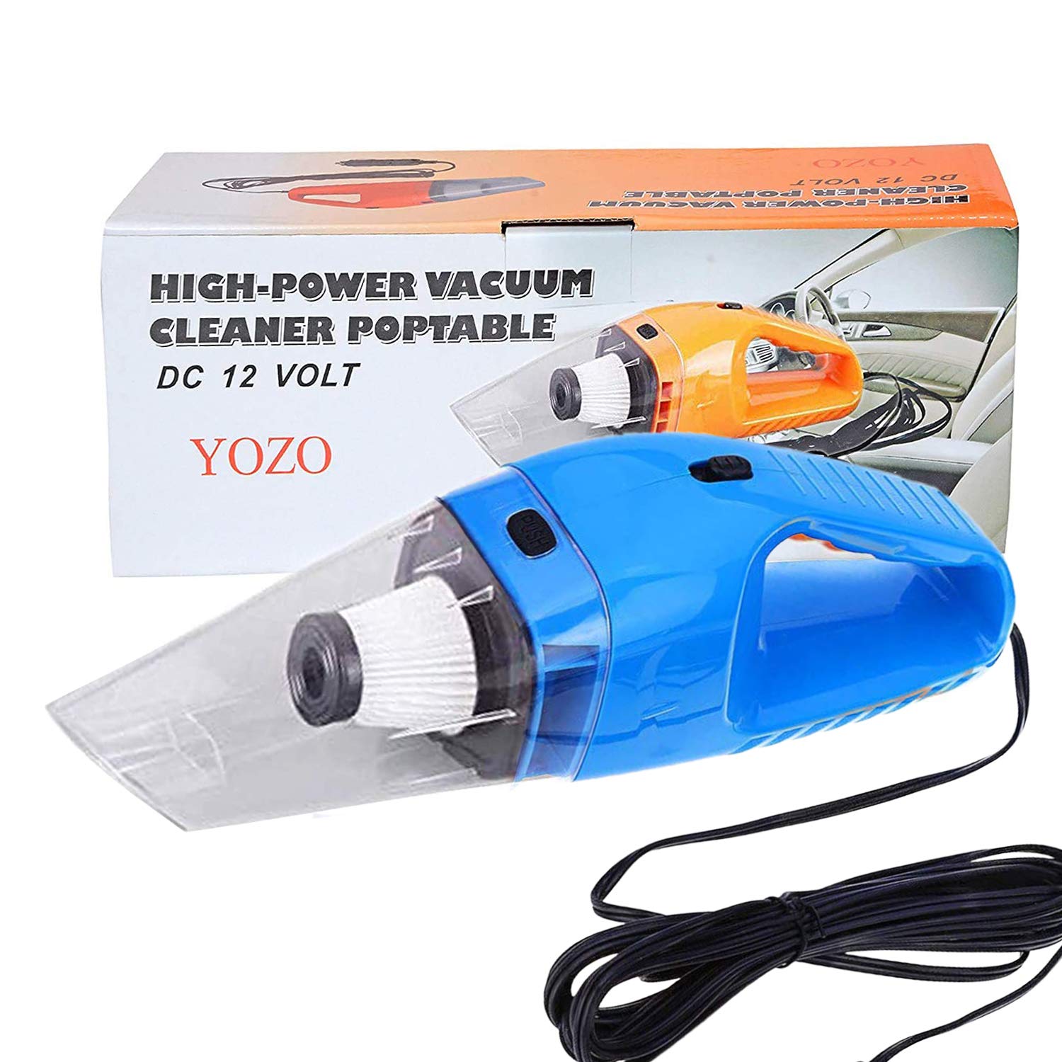 Baseland Cordless Handheld Vacuum, Portable Car Vacuum Cleaner, Upgraded Rechargeable Vacuum for Household and Car Cleaning,with 2 Kinds of USB and Socket Charging Line.