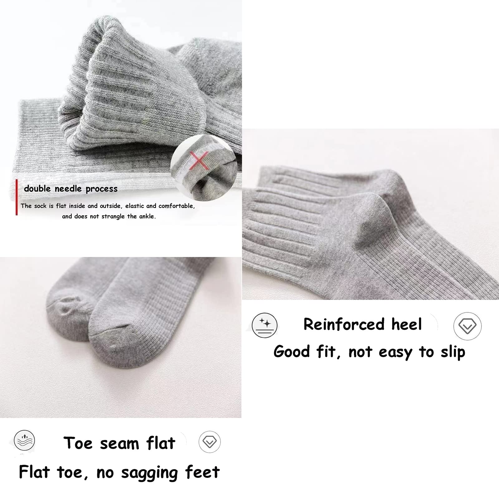 Aoiuhgyt Men's classic sports cotton socks,hiking socks,crew work boots socks for men 3 pcs