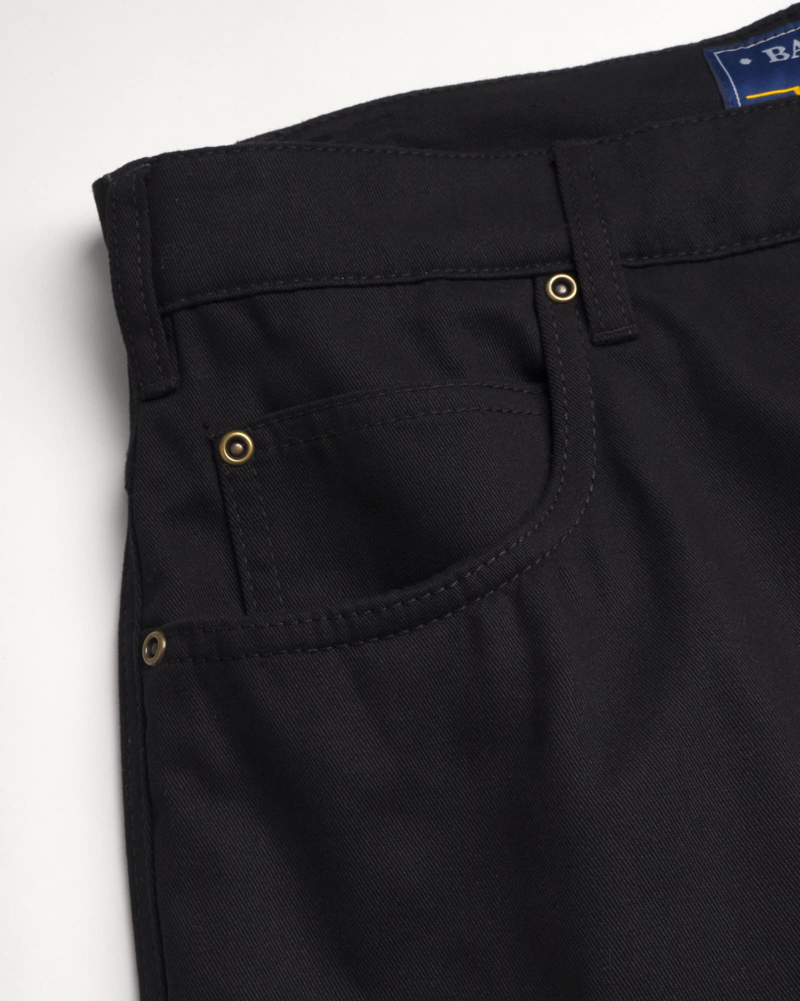 Bass Creek Outfitters Men's Pants - Twill Duck Canvas Carpenter Pants (Size: 30-40), Size 38, Black