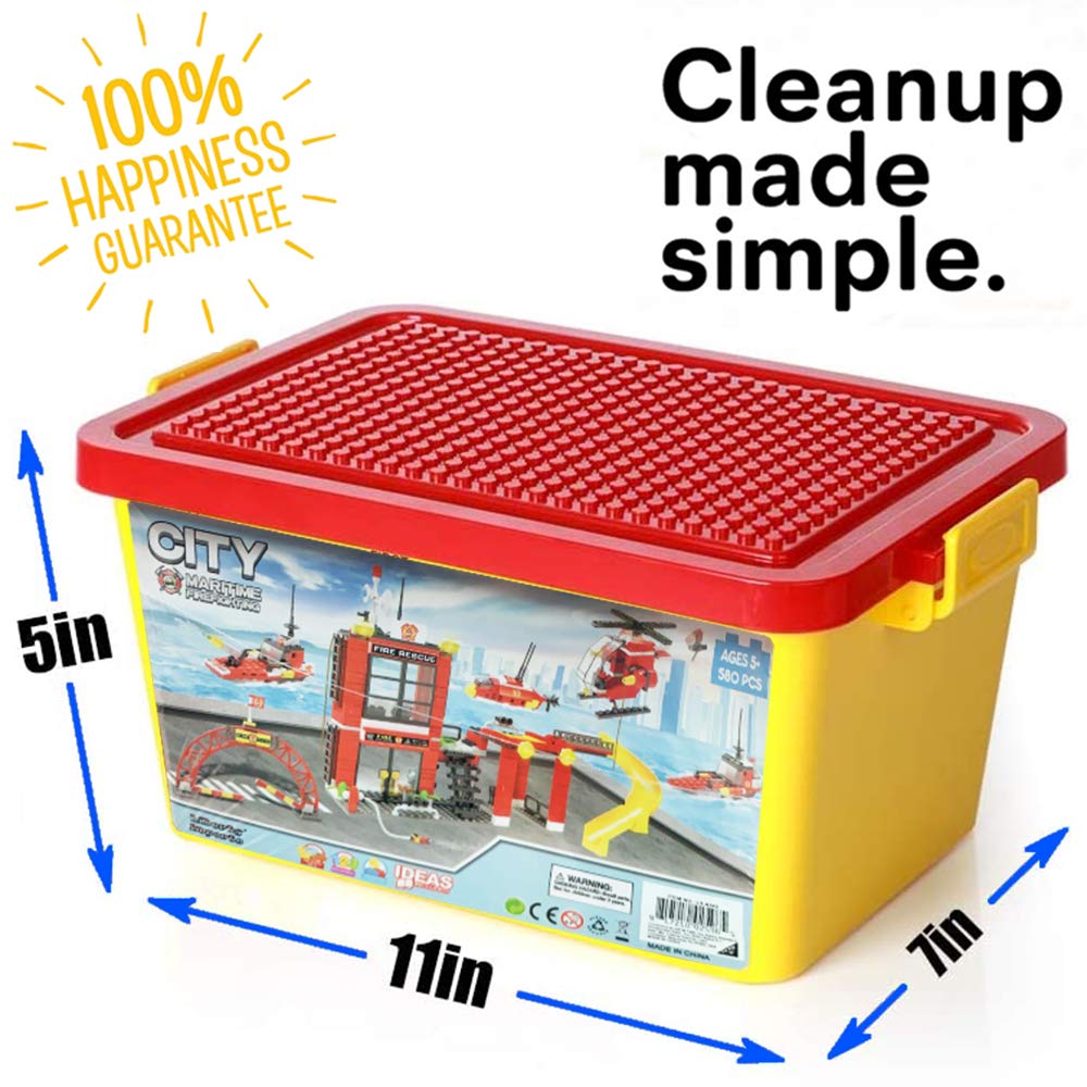 Liberty Imports STEM Building Blocks Sets, Compatible Model Building Toys Gift for Boys Age 6-12 (Fire Rescue)