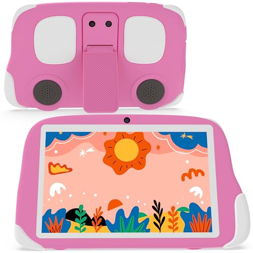 BYANDBY Kids Tablet 8 inch, Android 12 Tablet for Kids, 1280Ă800 HD Touch Screen, 2+32GB, 512GB Expand Tablet PC, Games, Wi-Fi, Dual Camera, Gift for Girls(Pink