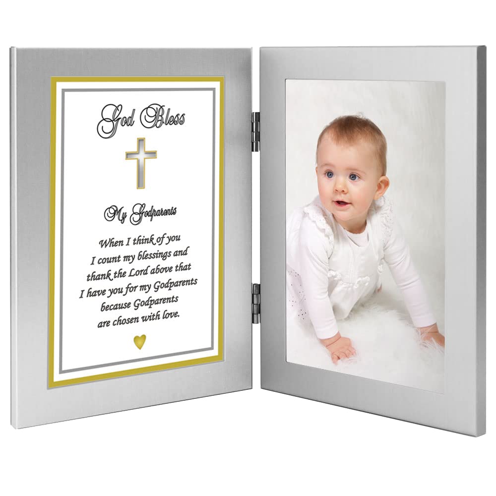 Baptism Present for Godparents from Godchild, Sweet Poem from Godson or Goddaughter, Add 4x6 Inch Photo