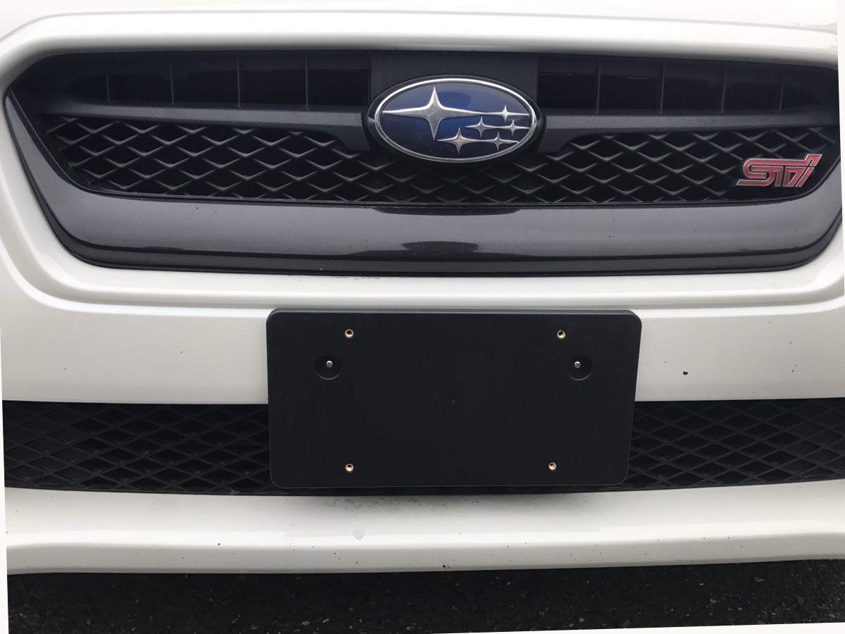 License Plate Mounting Bracket Round Hole Adapter Kit for Subaru Forester 2014-2023 - Plate Holder Set with 6 Screw Bolts & Wrench Kit, License Tag Mounting Kit, Plate Holders, Car & Truck Accessories