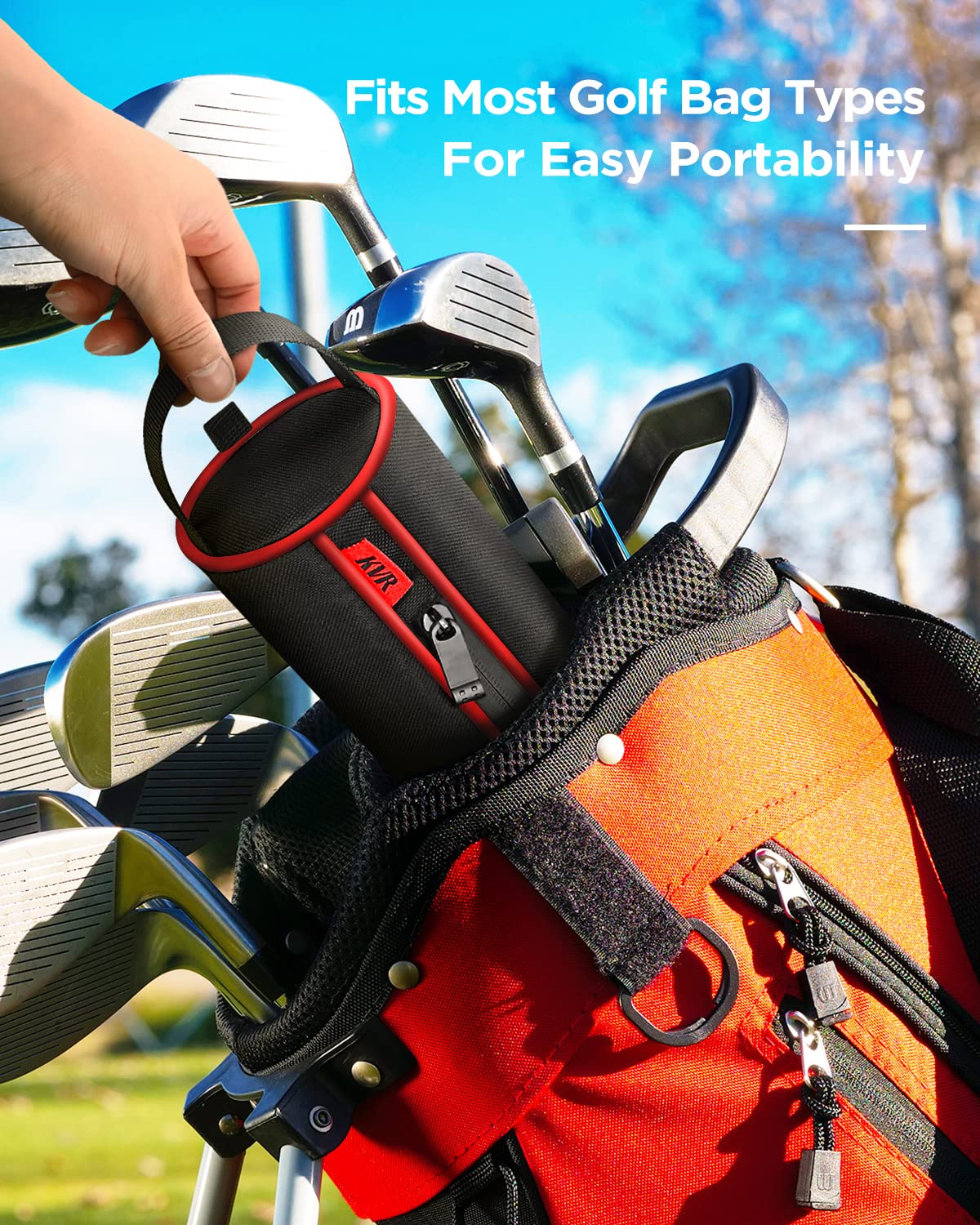 Beer Sleeve for Golf Bag - Upgraded Golf Bag Cooler - Golfing Accessories for Men