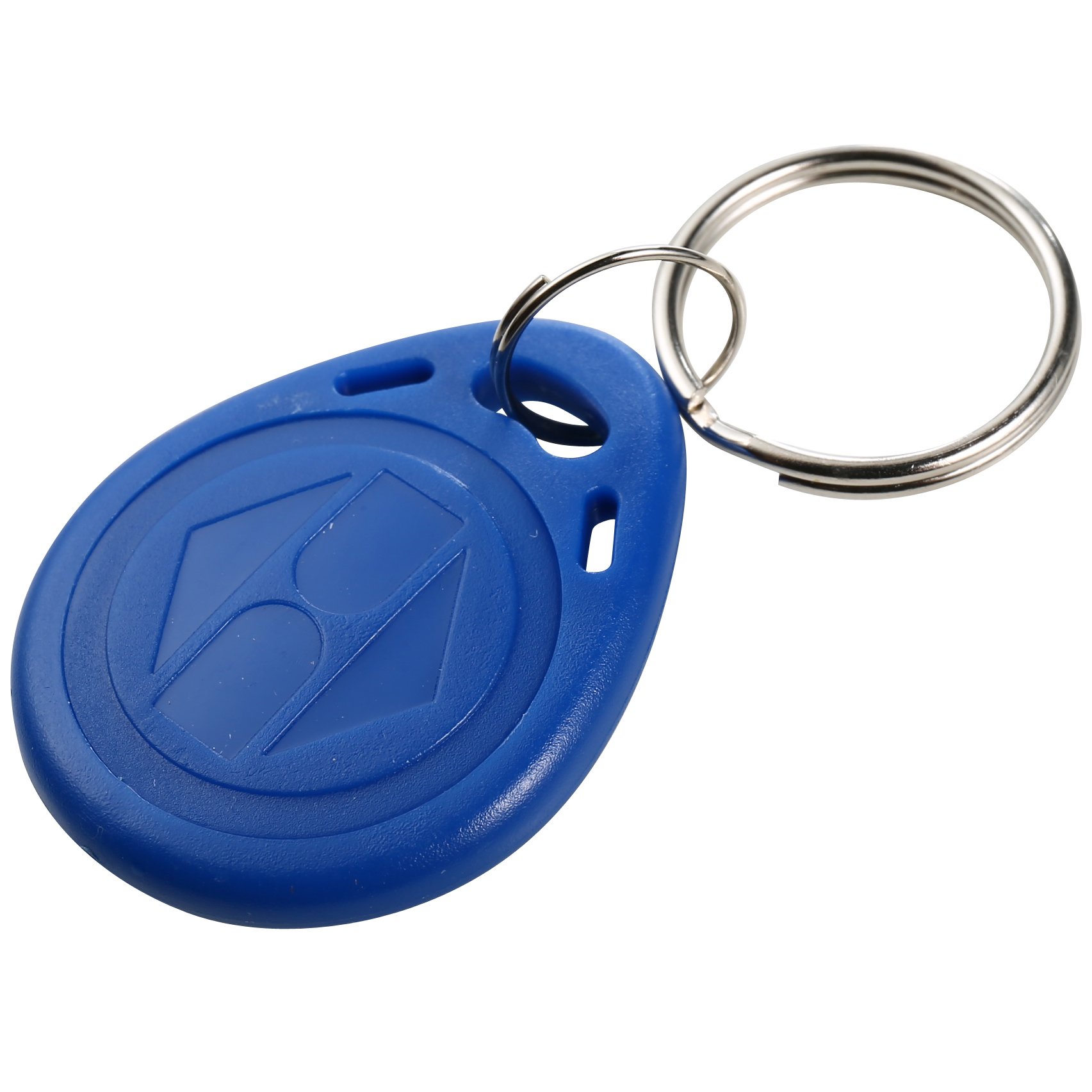 UHPPOTE Proximity 125KHz RFID EM-ID Card Keyfob for Door Access Control - Read Only - Color Blue - 100 Pack