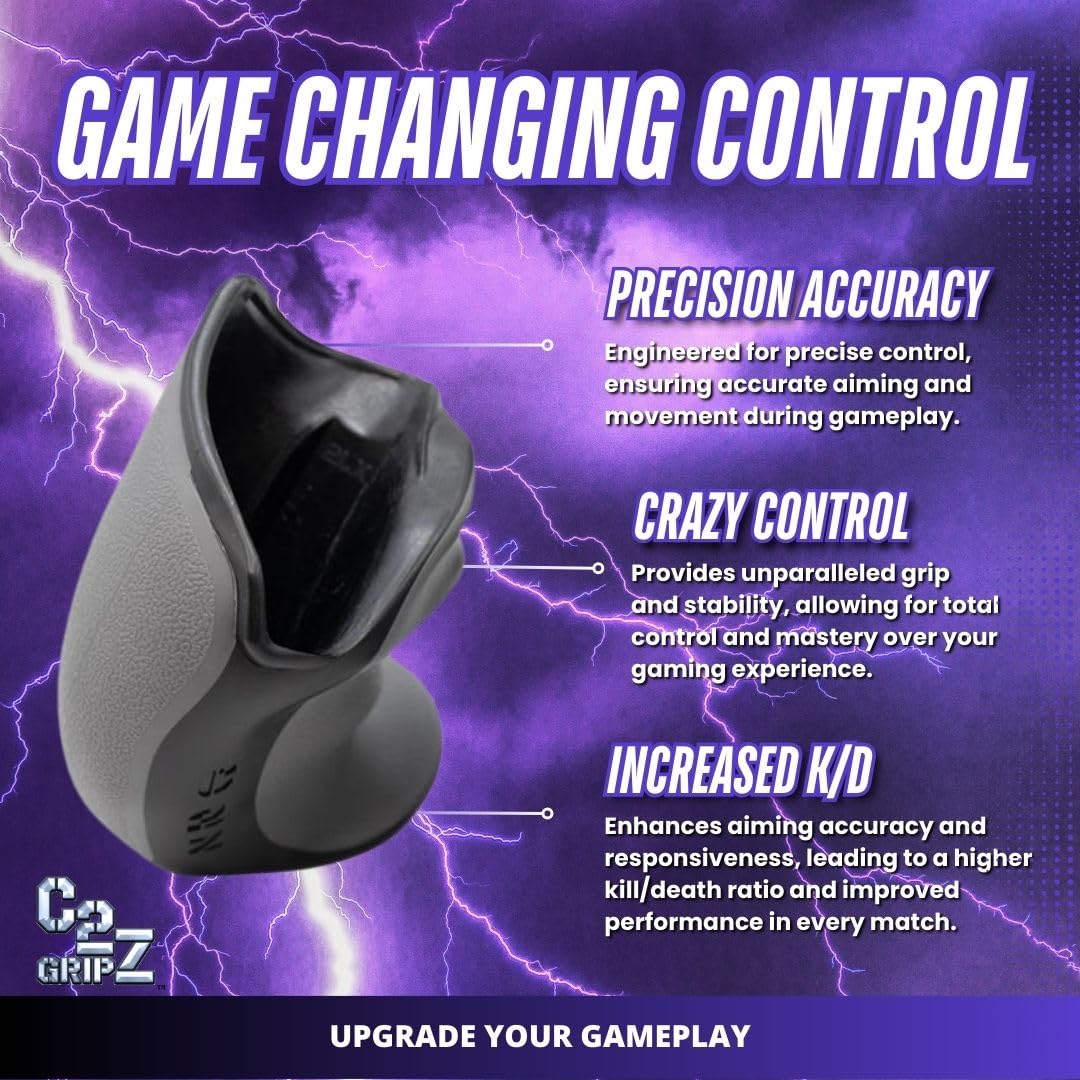C2 Gripz Controller Grips Compatible with Xbox One | Compatible with Xbox Series X/S Controller | Ergonomically Engineered for Performance and Comfort | Non-Slip | Medium