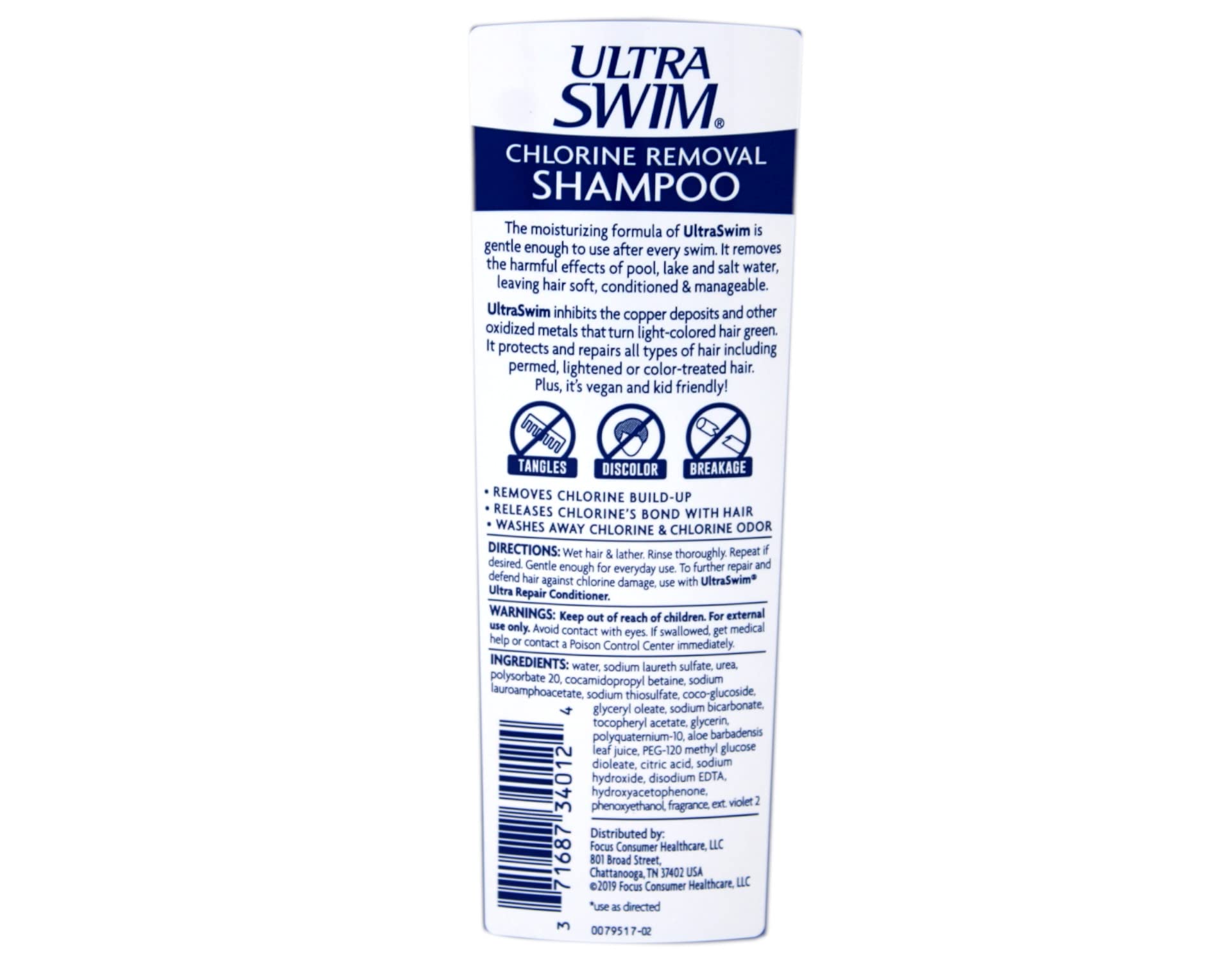 Ultraswim Chlorine Removal Moisturizing Shampoo - 7 oz - 2 pk