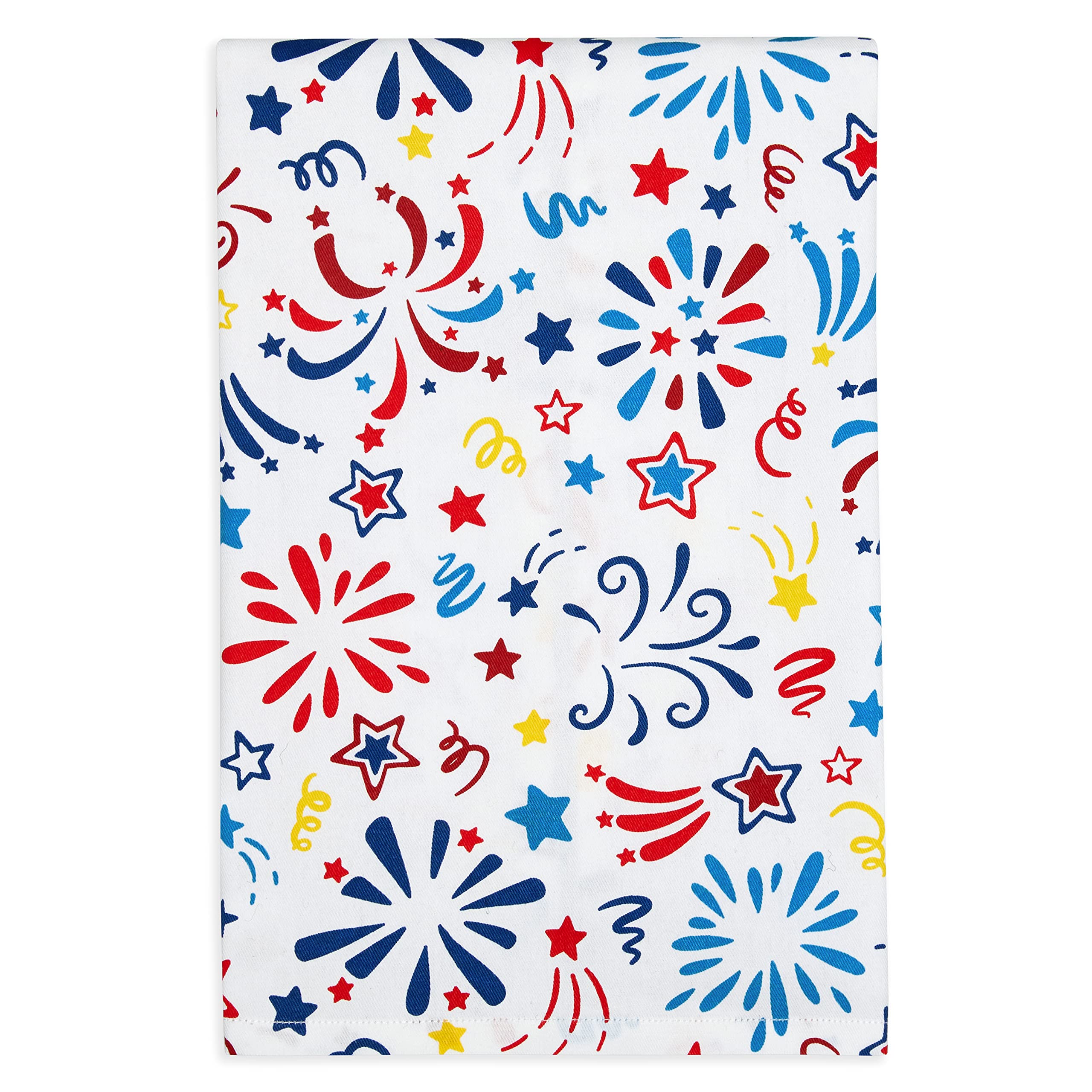 Cackleberry Home Patriotic Americana Kitchen Towel Set - One Each Embroidered, Woven, and Printed