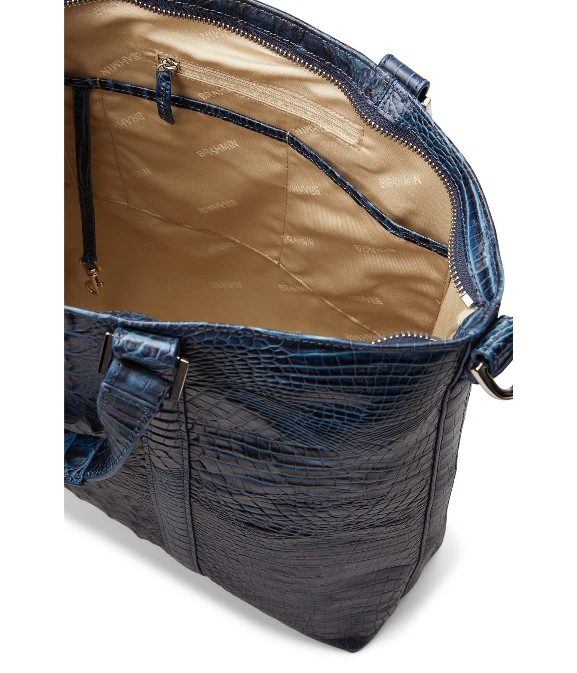 BRAHMIN Tidewater Lyle Tote Navy One Size