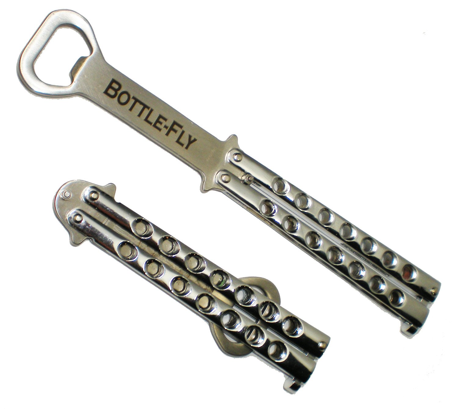 Chrome Bottle-Fly Butterfly Trainer Style Bottle Opener Be The Ultimate Bartender!