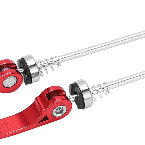 Bicycle Hub Quick Release Lever, Easy to Install Quick Release Skewer 145mm 185mm for Road Bikes for Mountain Bikes(red)