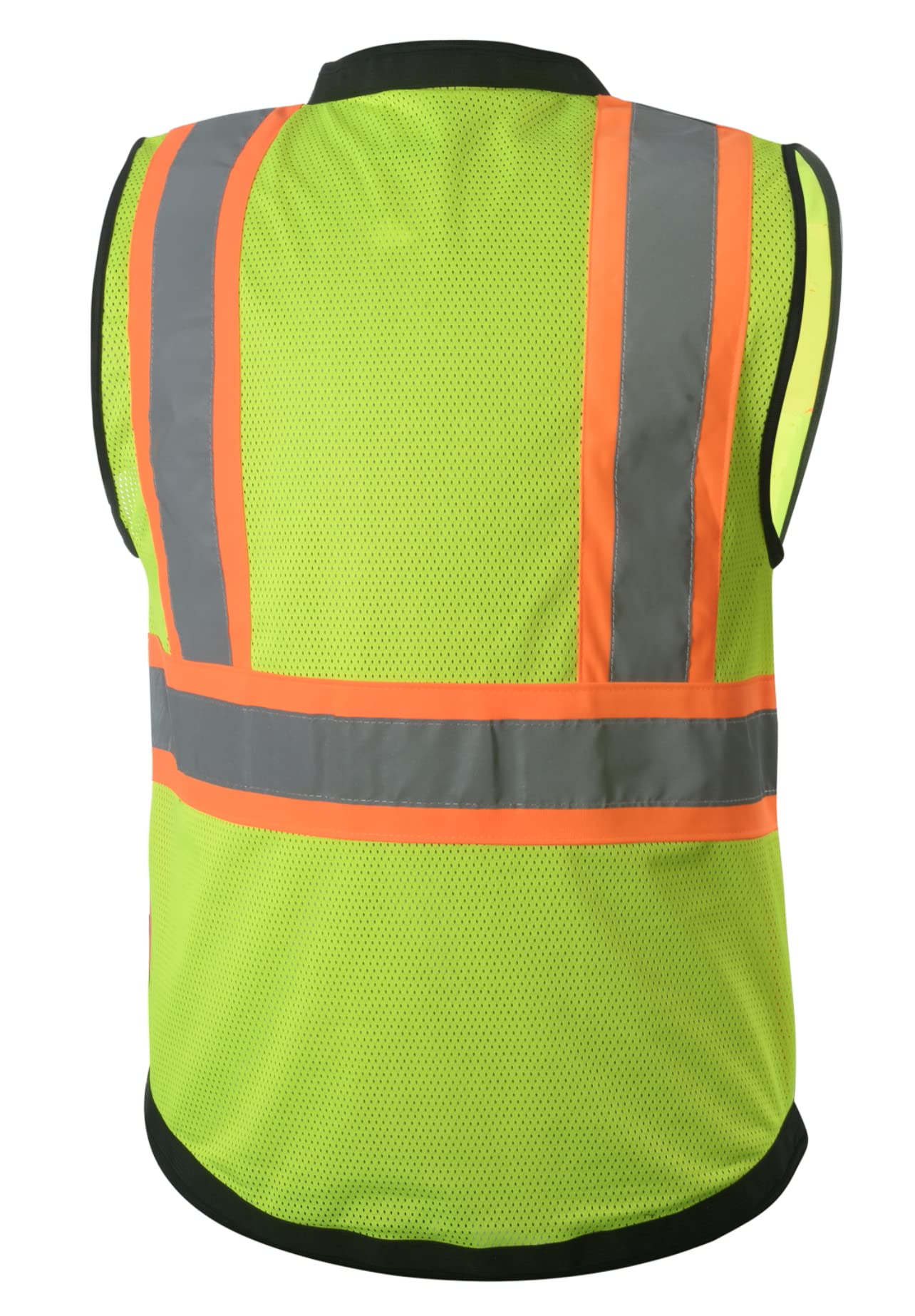 California Tools Surveyor Black/Lime Two Tones Safety Vest, ANSI/ISEA 107-2015/ Photo ID Pocket (2X)