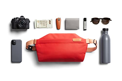 Bellroy Sling Bag (Unisex Compact Crossbody Bag, Multiple Compartments, Water-resistant Materials, Holds Phone, Camera & Water Bottle) -HotSauce