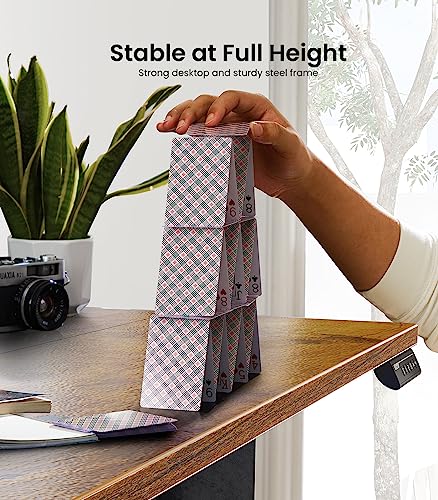 ErGear Adjustable Height Electric Standing Desk with Storage Bag Single Monitor Mount for 13 to 35 inches Ultrawide Screens