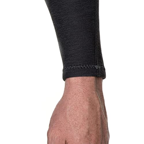BARE 5MM Revel Men's Full Wetsuit | Combines Comfort and Flexibility | Made from a Blend of Neoprene and Laminate | Designed for All Watersports Including Scuba Diving and Snorkeling | Grey MLS