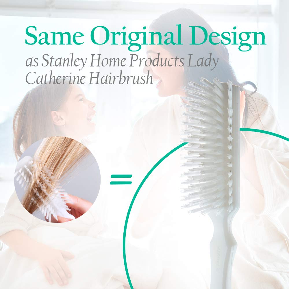 STANLEY HOME PRODUCTS Essentials Ladies Hairbrush - Durable Nylon Block & Bristles - Premium Quality 5 Row Hair Brush Glider - Designed for All Hair Types