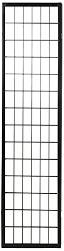 ORE International 3-Panel Room Divider, Black, 70" x 6" x 50"