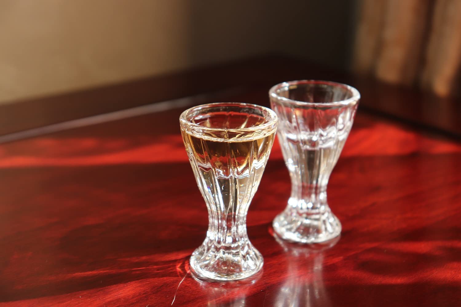 BothEarn Mini Shot Glass Set of 2-14 ml Cute Egg Cup with Stem - Gift Box for Tequila Vodka Soju Whiskey Maotai