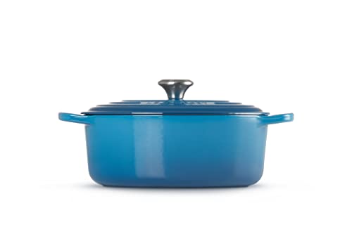 Le Creuset Enameled Dutch Oven Cast Iron Signature Oval Casserole, 29cm, 5 Qt, Marseille