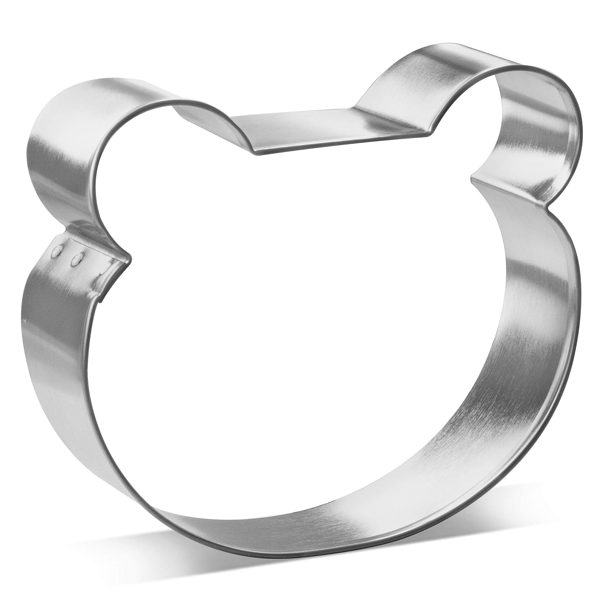 CookieCutterCom Brand Frog Face Cookie Cutter 3.5Inch âTin Plated Steel Cookie Cutters â Frog Face Cookie Mold