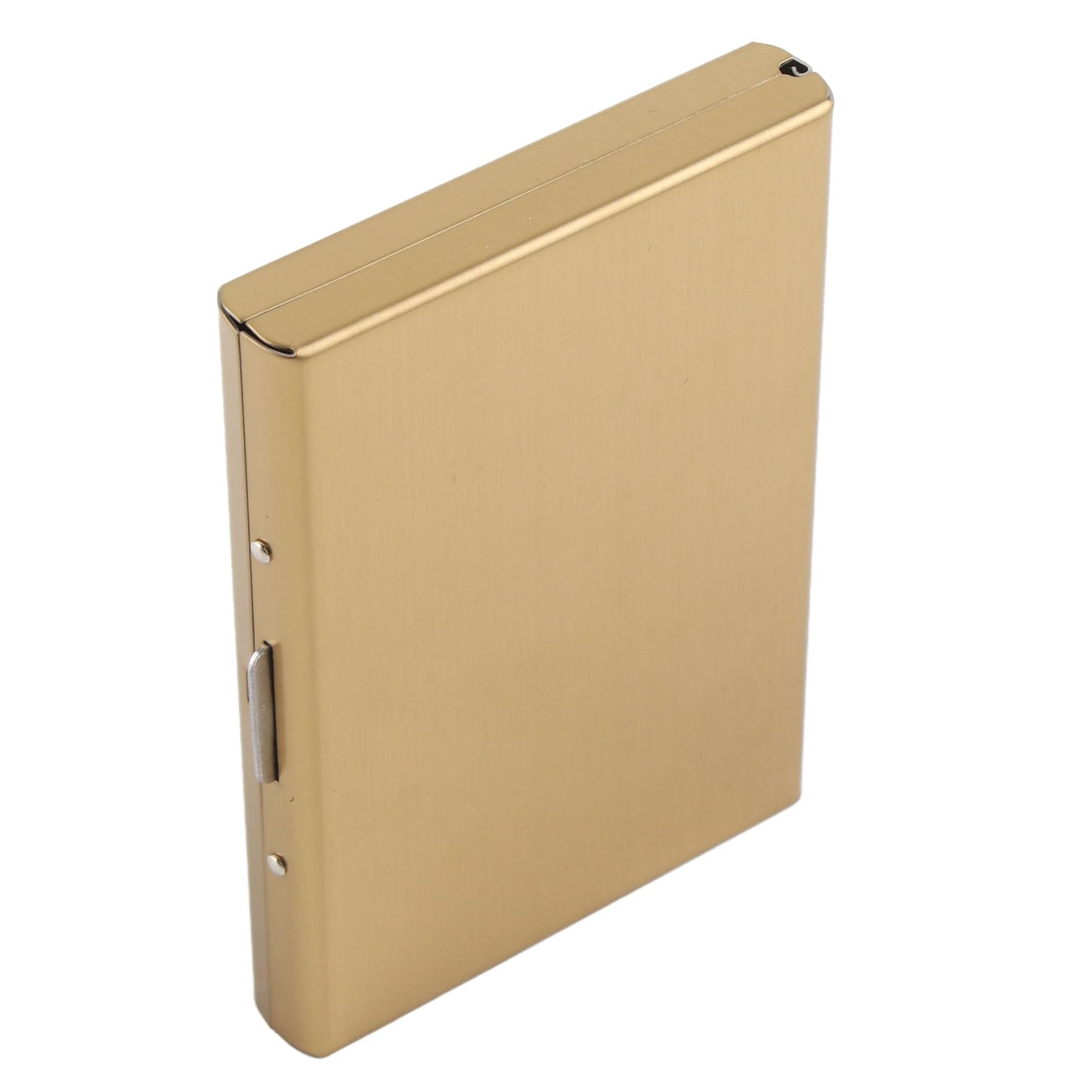 Denominate Stainless Steel Silver Compact Credit Card Holder Protector Business Organizer (Stainless steel card holder 6 cards gold)