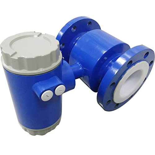 CIXIFM DN200 8 Inch Inline Water Flow Meter 24V Magnetic Flow Meter 8 in for Pool Electromagnetic Flow Sensor PTFE Wastewater Flow Transmitter Liquid Tap Water Flow Measurement (DN200 60~1000m3/h)