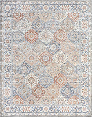 FairOnly 5x7 Area Rug Bohemian Floral Medallion Rugs for Living Room Bedroom Rugs Persian Boho Area Rug, Non-Slip Non-Shedding Rugs Vintage Rugs,Bohemian Large Area Rug Floor Carpet Mat,5x7