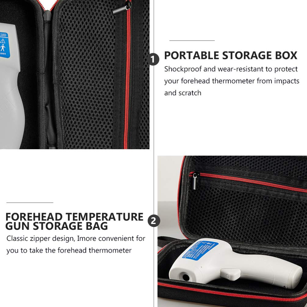 EXCEART Thermometer Travel Storage Case for Digital Ear Thermometer Thermometer Green Zipper