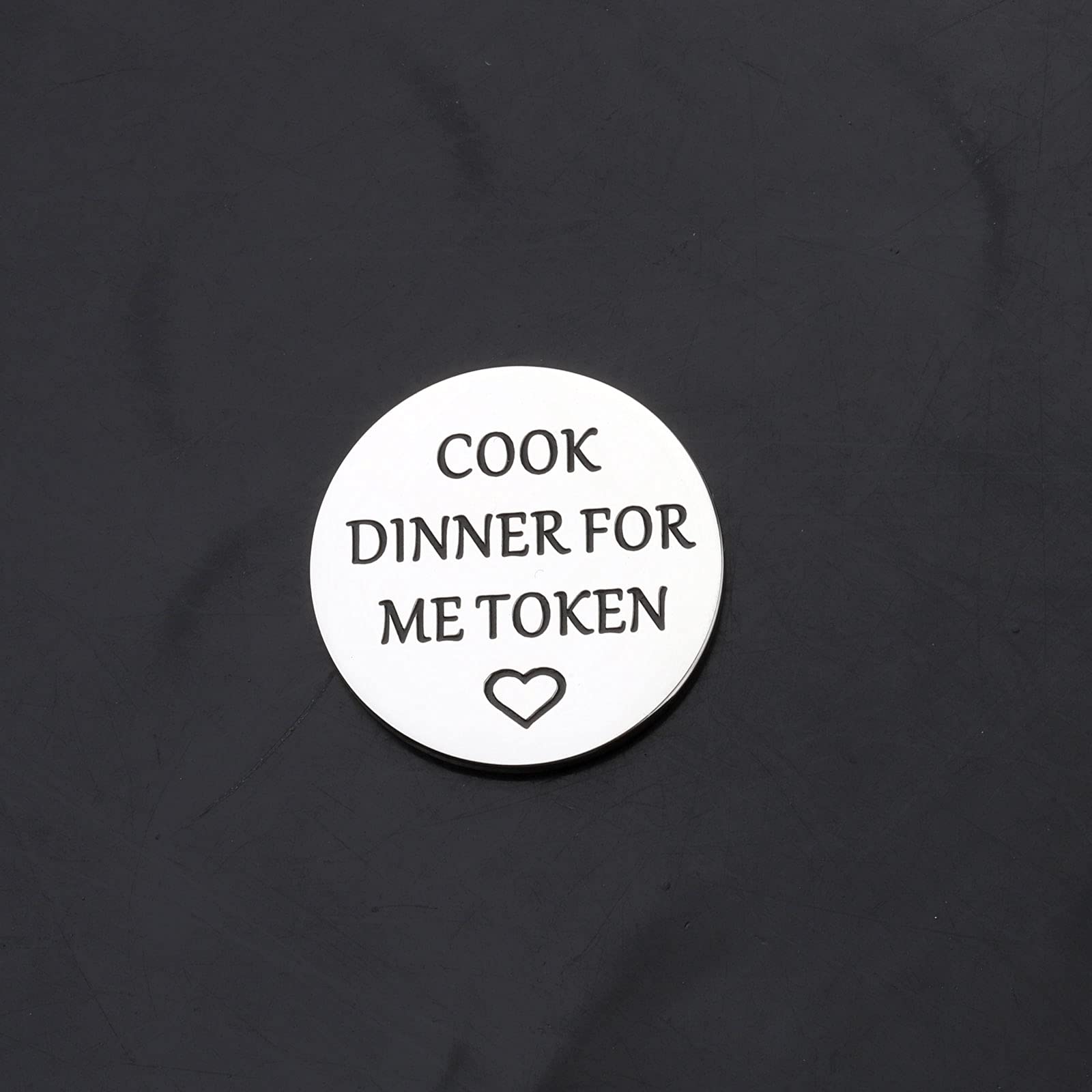 TGBJE Love Tokens Gift for Girlfriend Boyfriend Wife Husband Couples Pocket Hug Token Gift Soulmate Life Game Token (Cook Dinner Token)