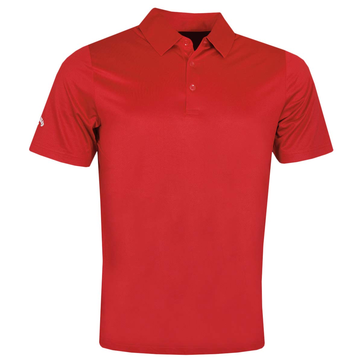 Callaway Golf Mens Swingtech Solid Stretch Golf Polo Shirt Tango Red XL