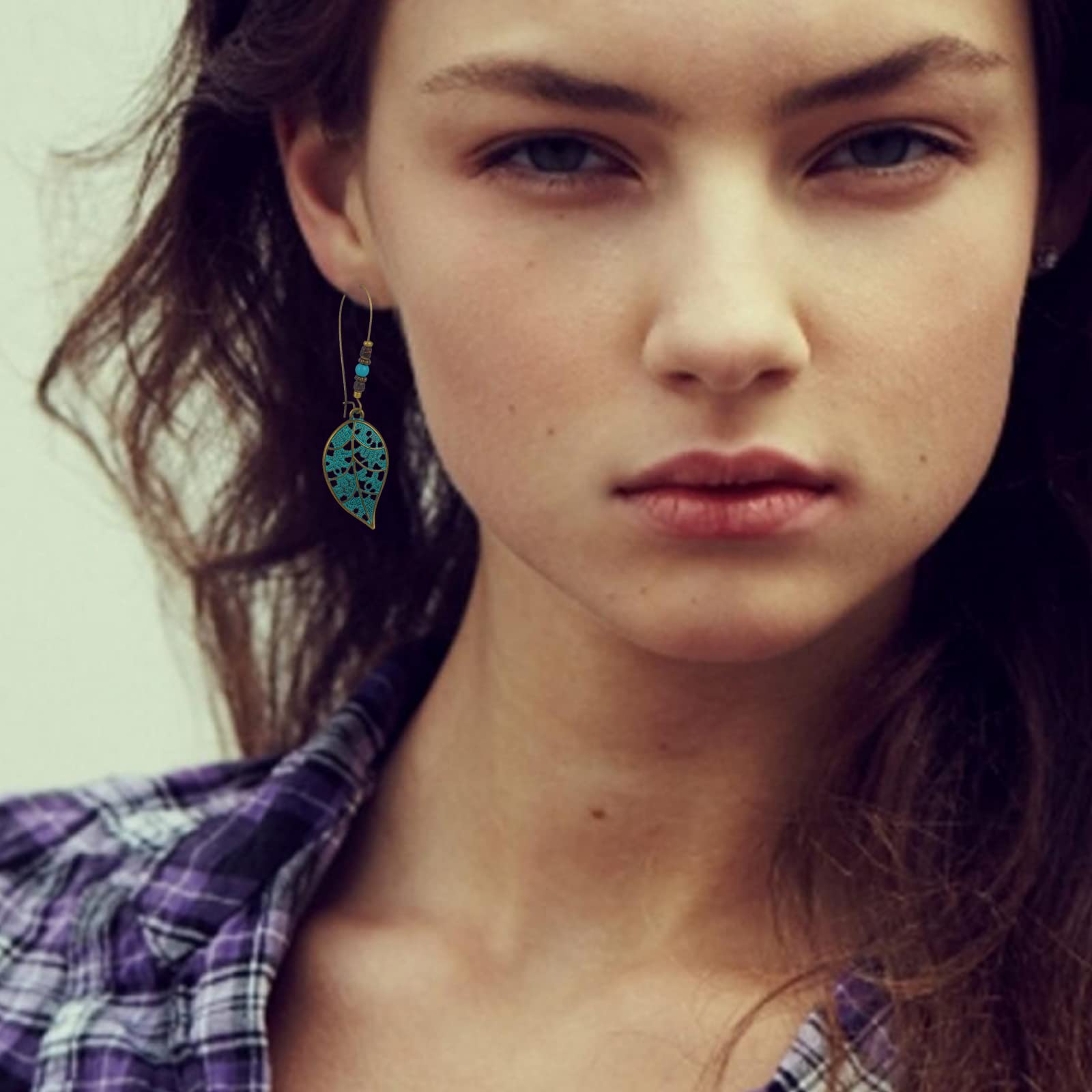 Bohemian Vintage Dangle Earrings Boho Retro Hollow Metal Dangle Drop Earrings for Women Girls (9pairs)