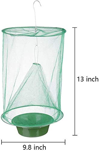 Ckyuna 8 Pack Fly Trap Garden Ranch Orchard Trap,Ranch Fly Trap Flay Catcher, The Most Effective Trap Ever Made with Pots Flay Catcher New Fly Red Drosophila