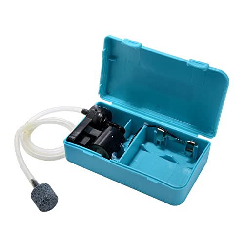 Saim Portable Aquarium Battery Operated Air Pump Backup Operated Fish Tank Air Pump Aerator Oxygen